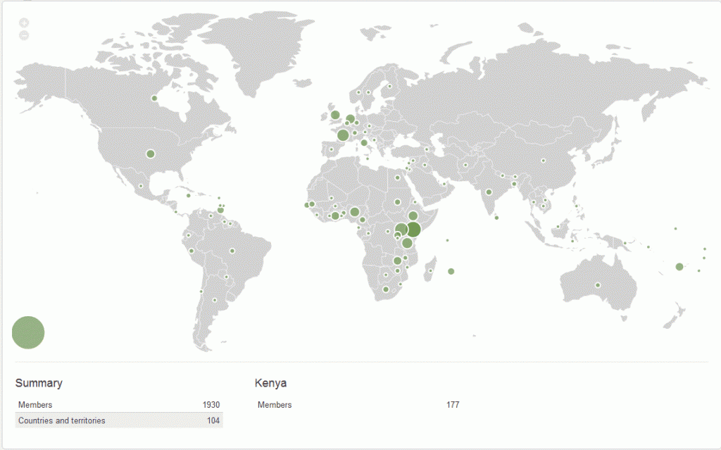 New feature – Mapping your Dgroups members – Dgroups Foundation